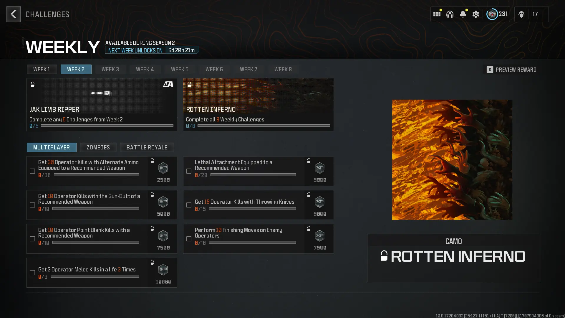 How to unlock the Rotten Inferno Camo | Call of Duty League News ...