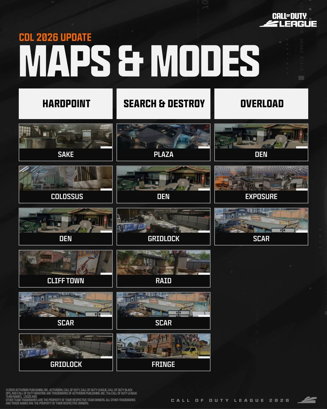 Sake, Cliff Town highlight new CDL Map Pool | Call of Duty League News ...